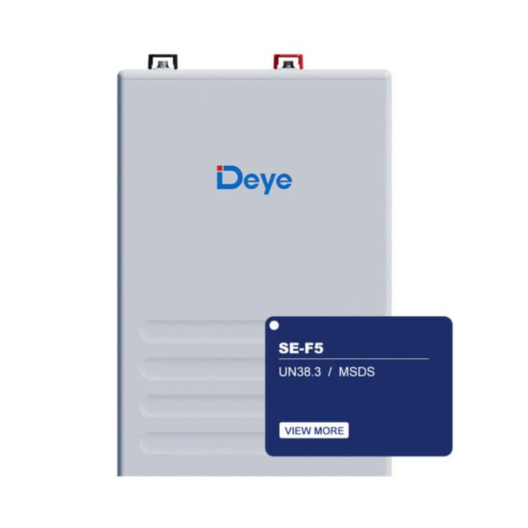 Deye SE-F5 Solar Power Battery | 5.12kWh LiFePO4 Energy Storage